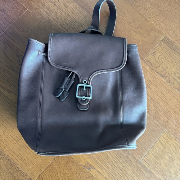 Coach | Bags | Vintage Coach Brown Leather Backpack | Poshmark